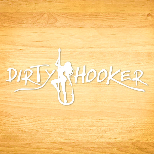 Dirty Hooker Script Decal – Dirty Hooker Fishing Gear